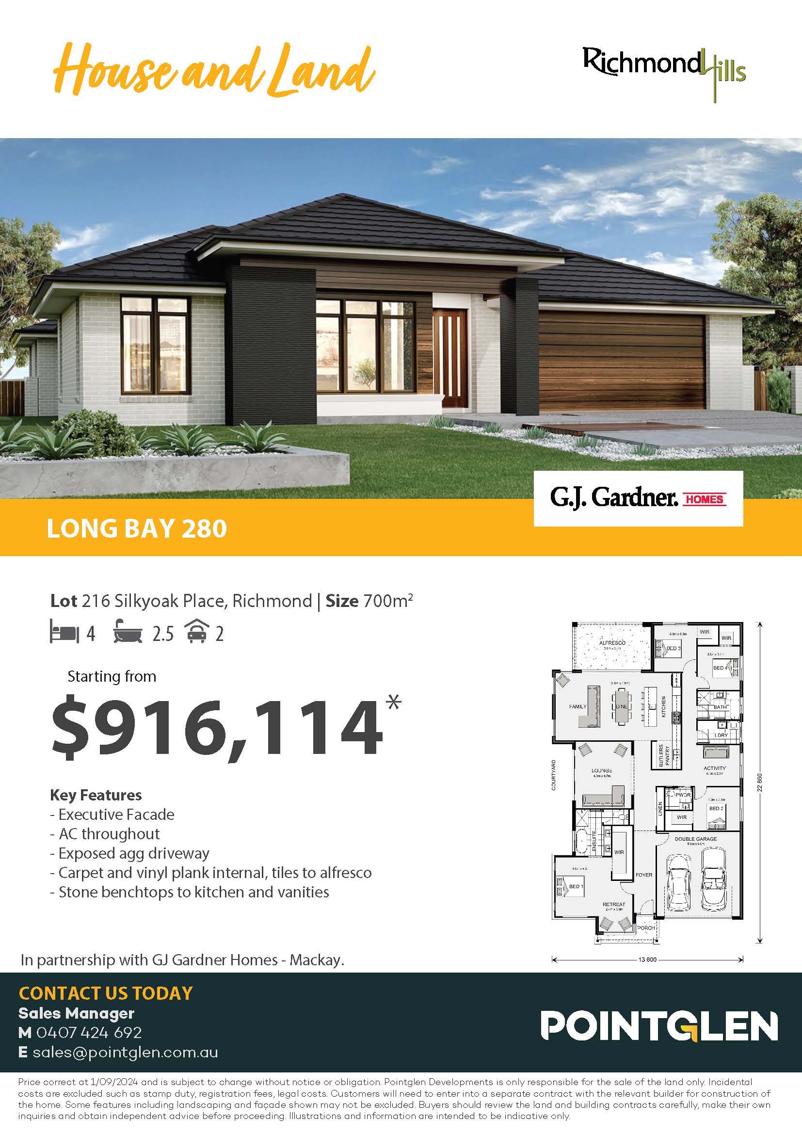 House & Land - Pointglen Developments – Mackay Land for Sale